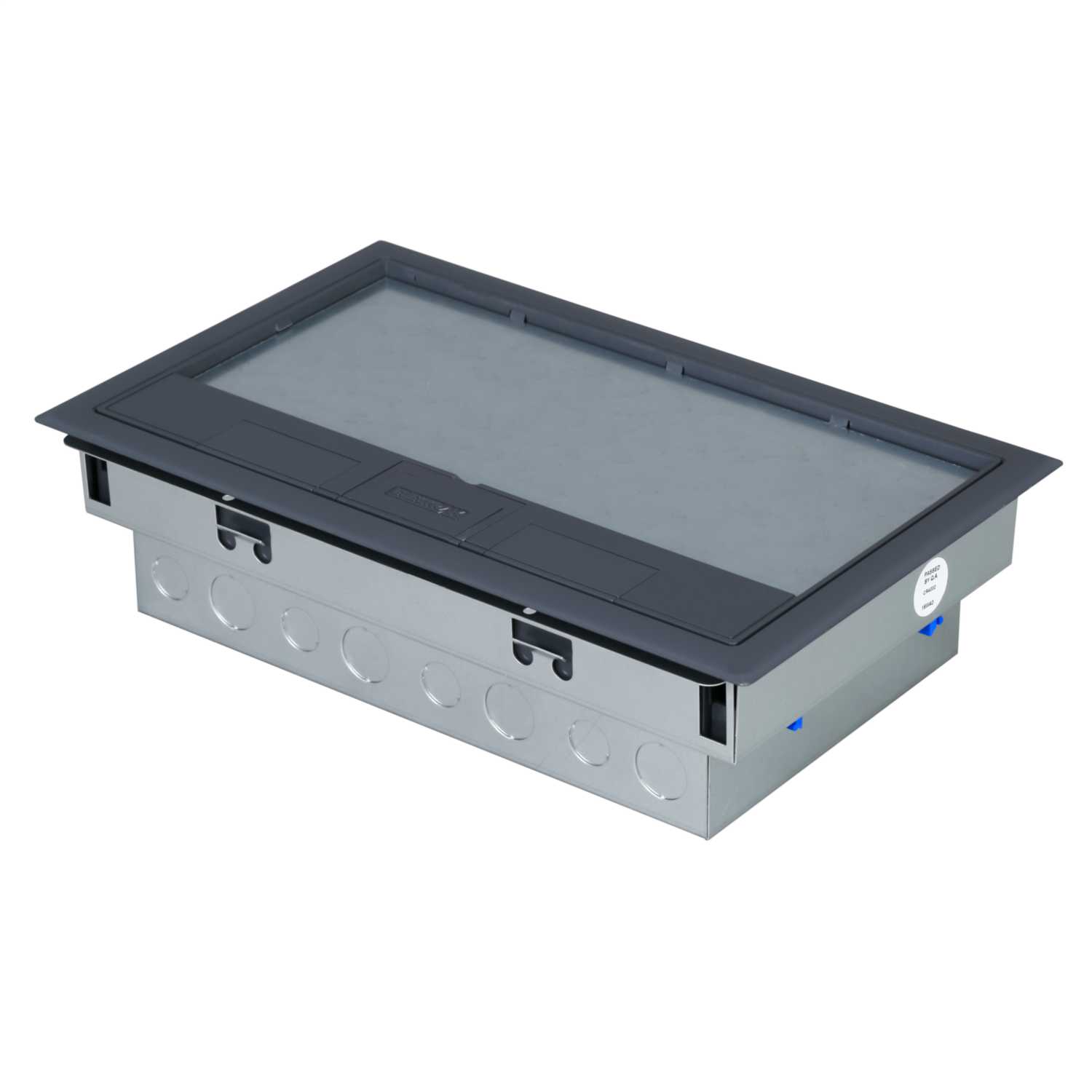 Electrak 4 Compartment Floor Box 75mm Deep Single Base (CR4001) | CEF