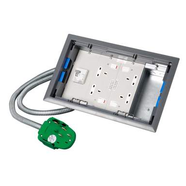 Electrak Floor Box with Type A RCD and 2 x Low Noise Twin Switched ...