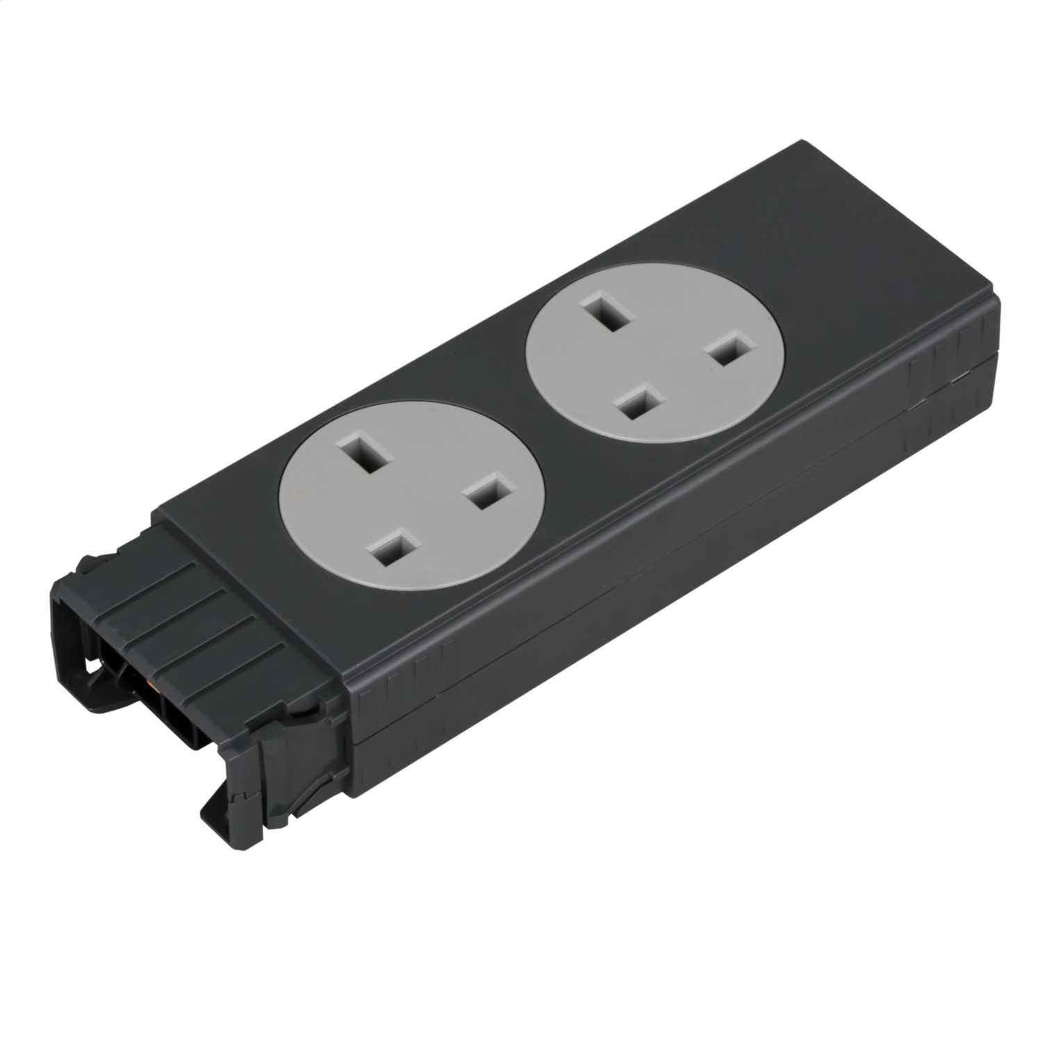 Electrak 2 Gang Fixed Socket Module Standard Earth (IAB502F) | CEF