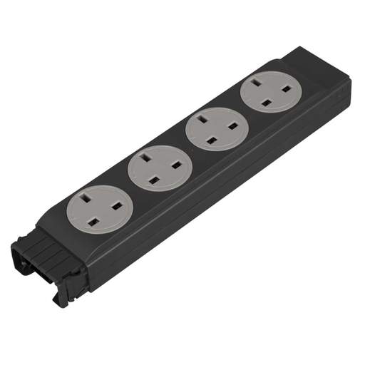 Electrak 4 Gang Rotatable Socket Module Standard Earth (IAB504R) | CEF