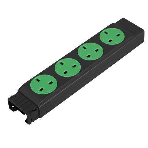 Electrak 4 Gang Rotatable Socket Module Clean Earth (IAC504R) | CEF