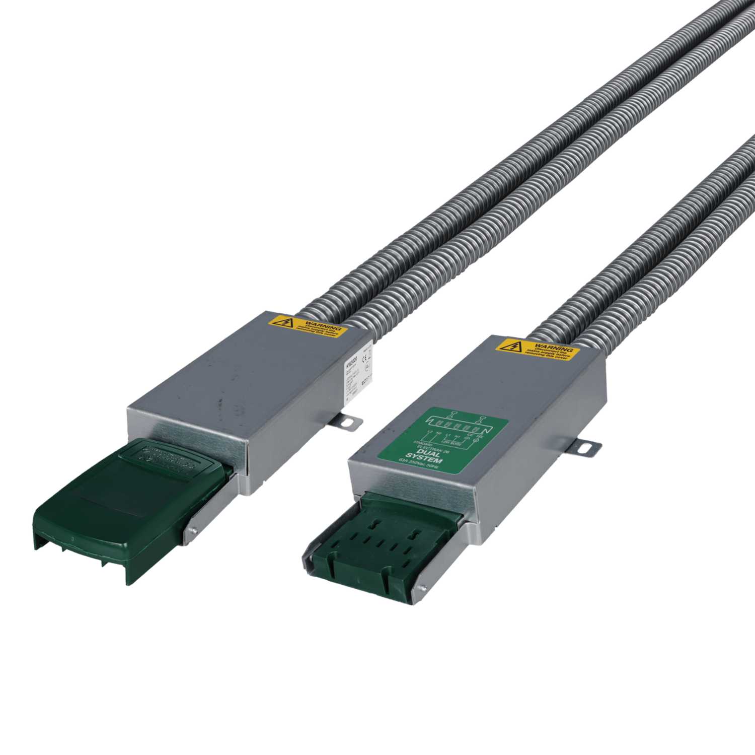 Electrak 63A 1.2m Flexible Interlink Dark Green 4P+E+CE Dual Circuit ...