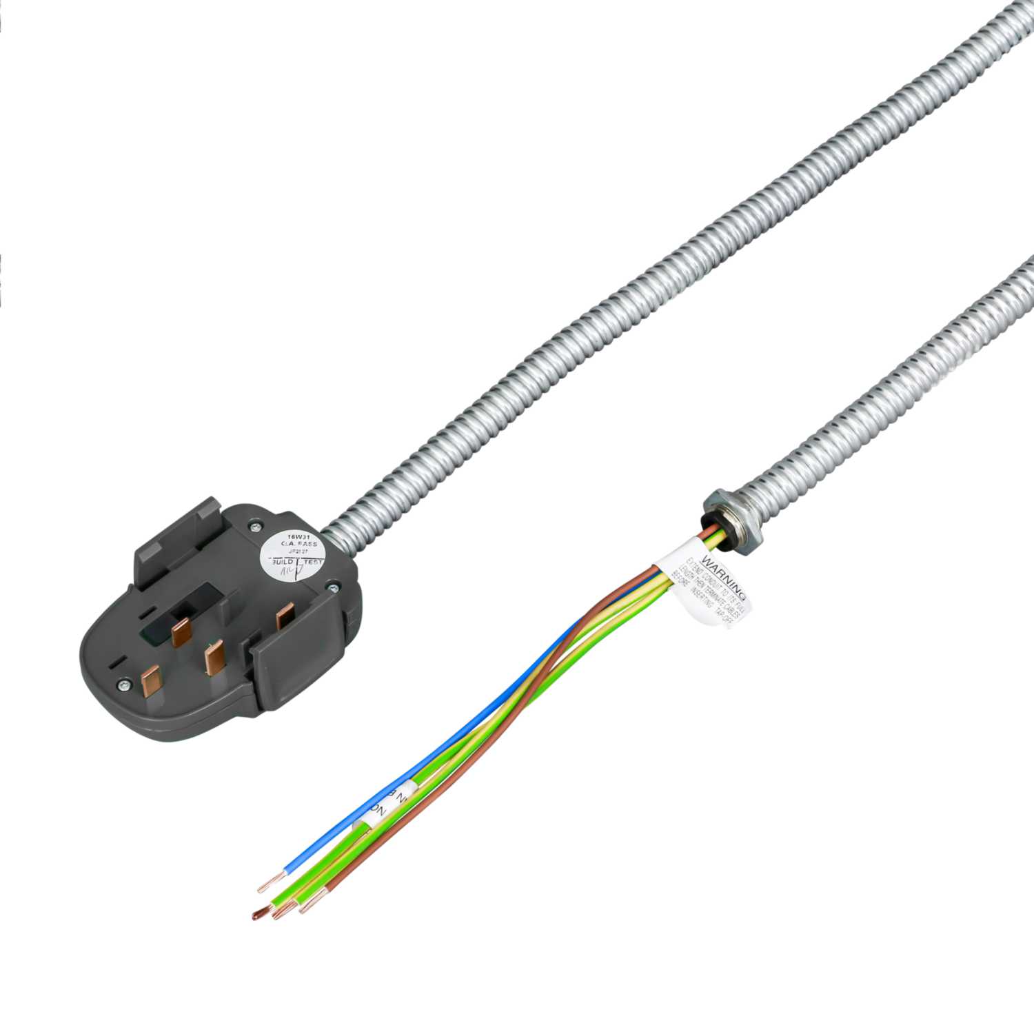 Electrak 5m 32A Unfused Grey Tap Off Unit 2P+E (L1) Reconfigurable 3 ...