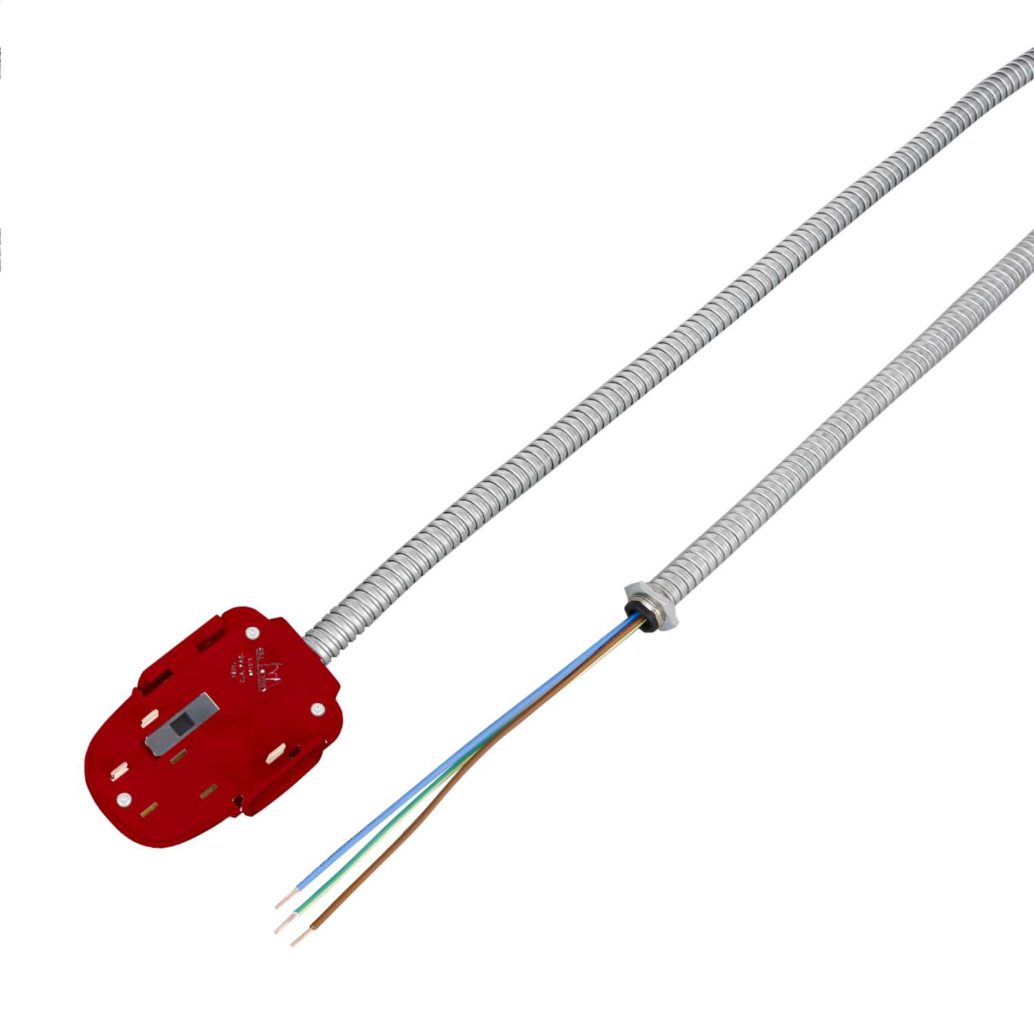 Electrak 5m 13A Fused Red Tap Off Unit 2P+E, with M/Flex Conduit ...