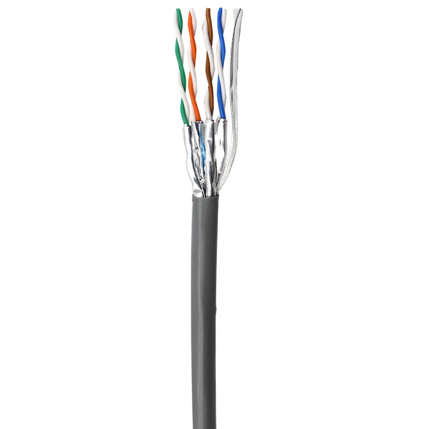Emitex CAT6A U/FTP LSOH Shielded Twisted Pair Cable Grey (Drum of 305m ...