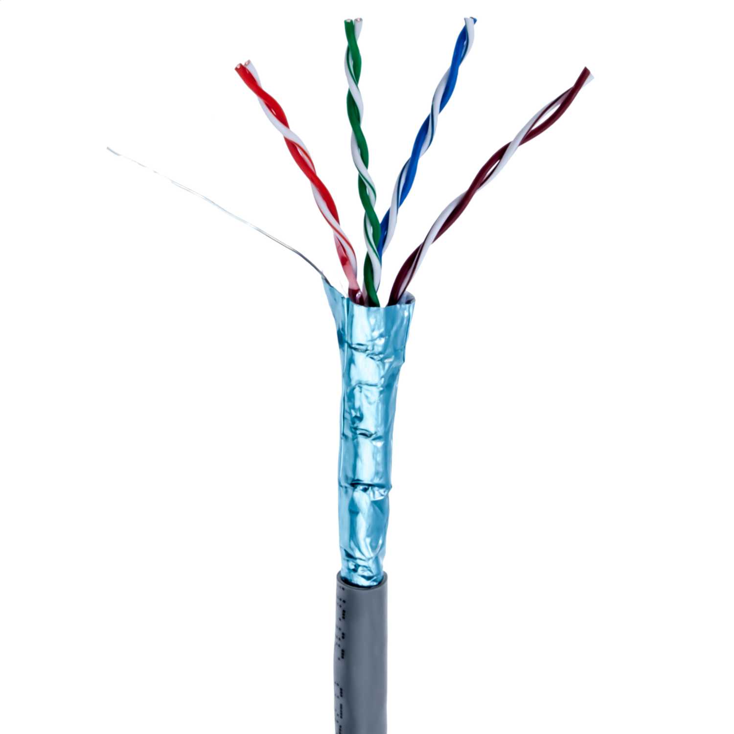 Emitex CAT5E Shielded Foil Twisted Pair FTP Cable Grey (Box of 305m ...