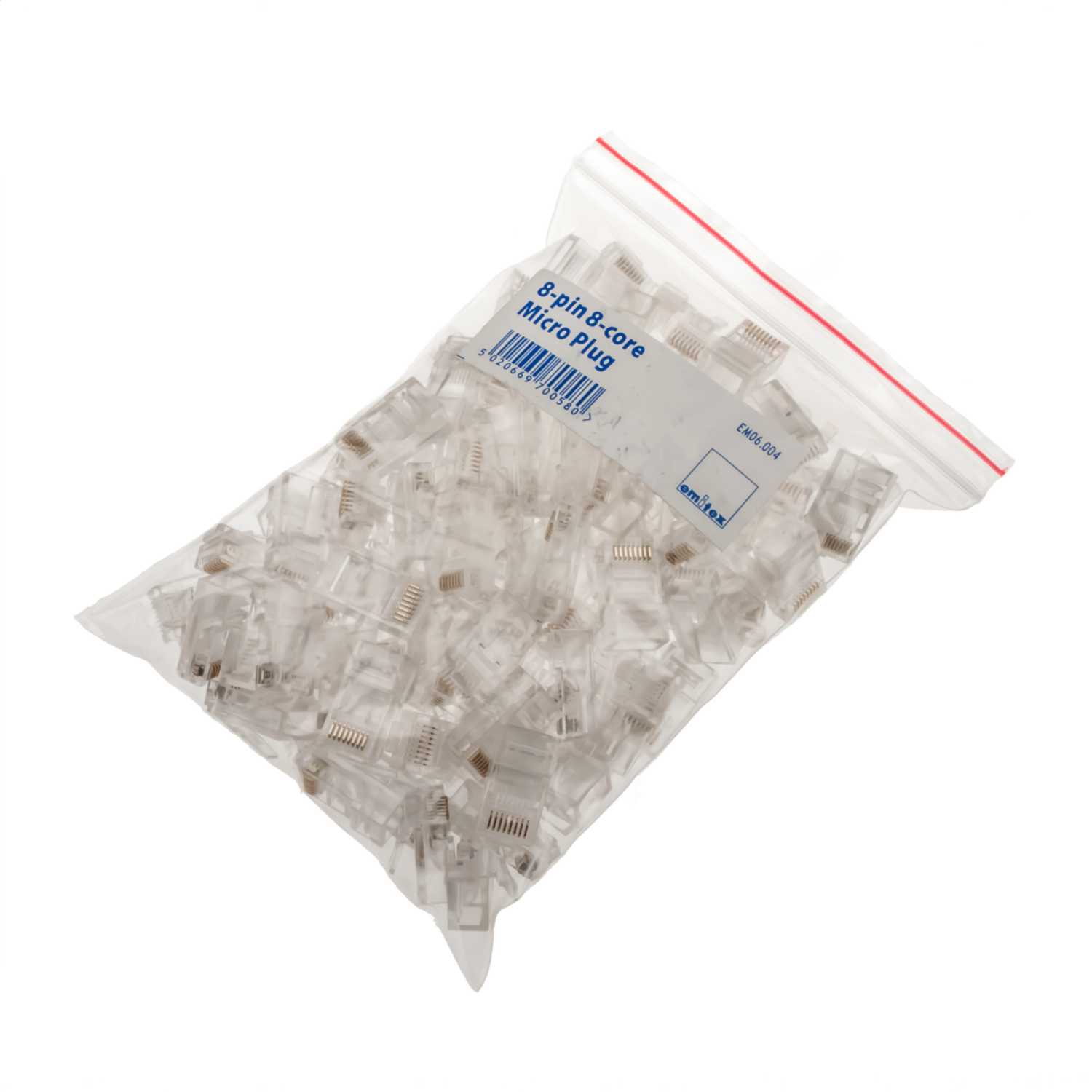 Emitex RJ45 Solid UTP Crimp Plug (Pack of 100) (EM06.004) | CEF