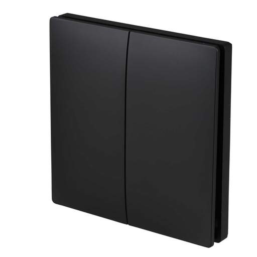 Enerj ECO Range 2 Gang Wireless Kinetic Switch Black (WS1051XB) | CEF