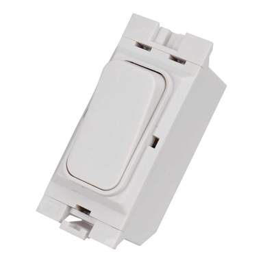Enerj ECO Range Wireless Grid Switch Hager Style White (WS1082) | CEF