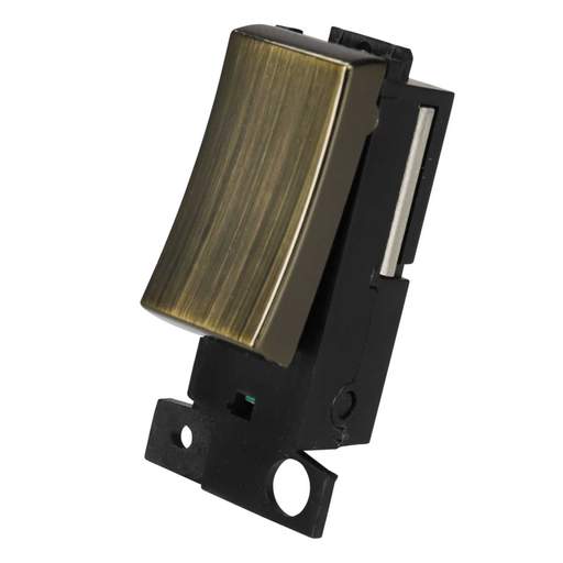 Enerj 1 Gang Grid Switch Minigrid Style Antique Brass (WS1083) | CEF