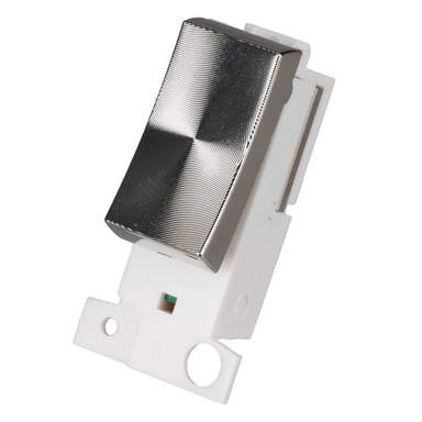 Enerj 1 Gang Grid Switch Minigrid Style Satin Chrome (WS1084) | CEF