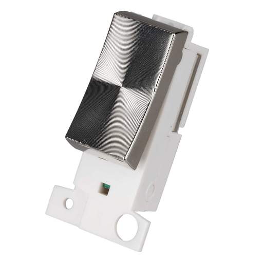 Enerj 1 Gang Grid Switch Minigrid Style Satin Chrome (WS1084) | CEF