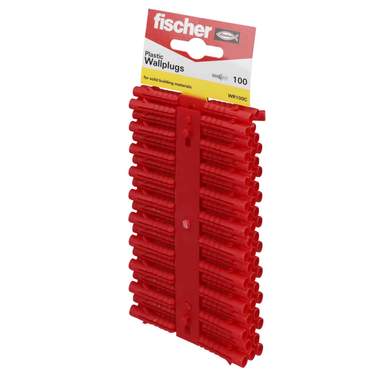 Fischer Wall Plug Plastic Red (Pack of 100) (42528) | CEF