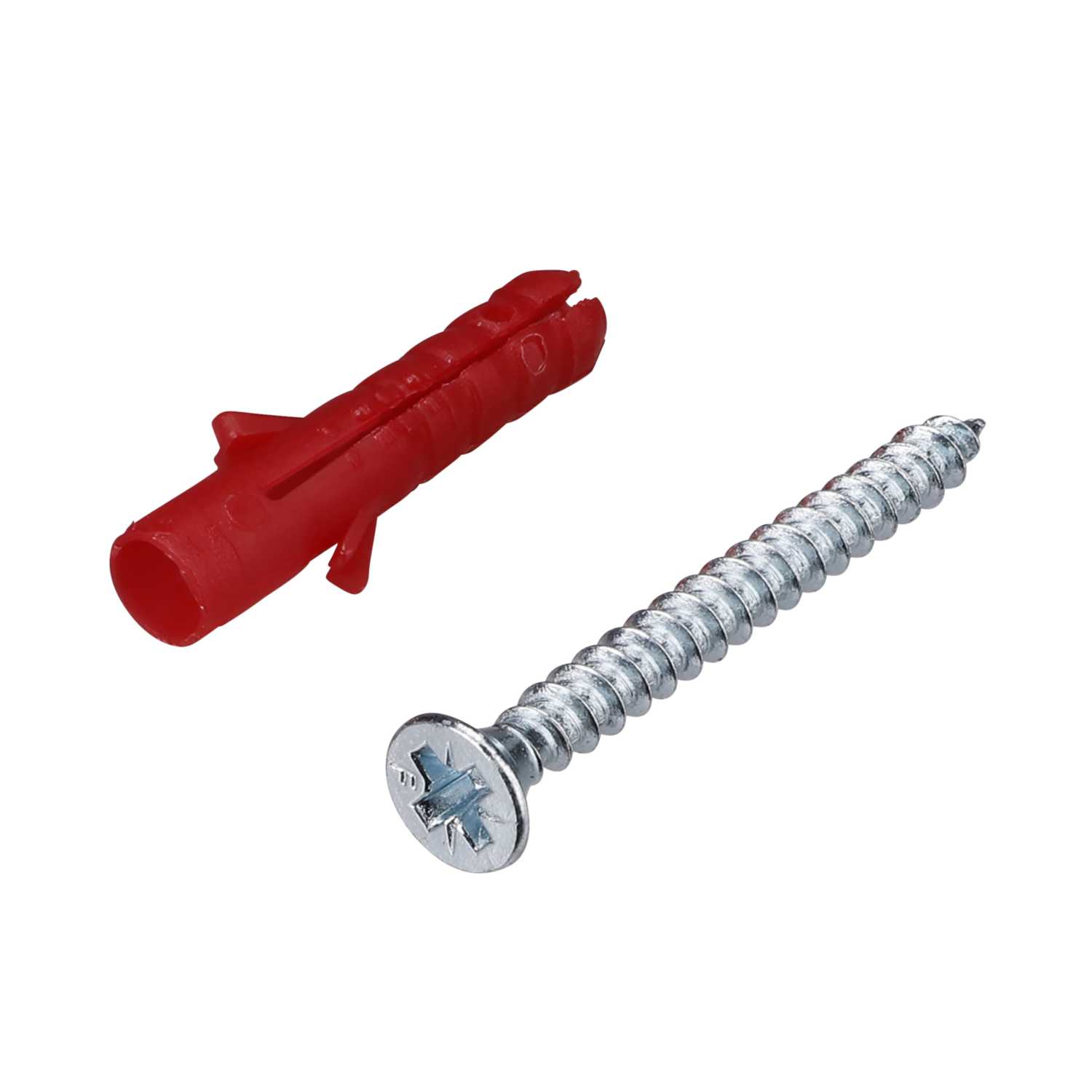 Fischer Trade Tub Red Wall Plugs + 8 x 1 1/2" Screws (Tub of 500 ...