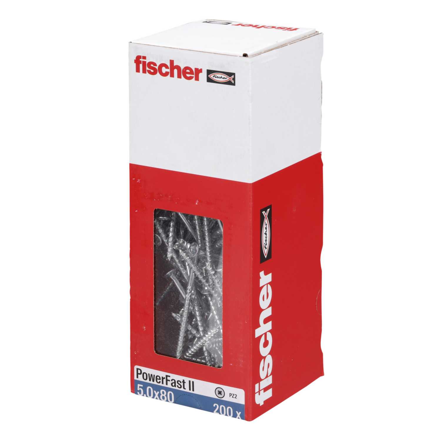 Fischer PowerFast II 10 x 3 Countersunk Twin Thread Screws BZP (Pack of ...