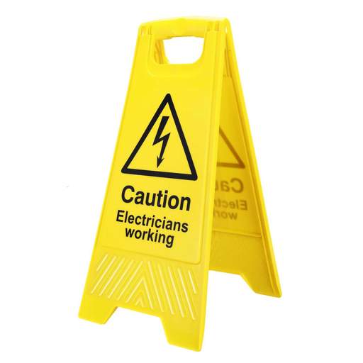 Engex 'Caution Electricians Working' Free Standing Sign (GX-ACEW) | CEF