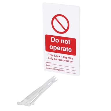 Engex Do Not Operate LOTO Tags (Pack of 10) (GX-DNO) | CEF