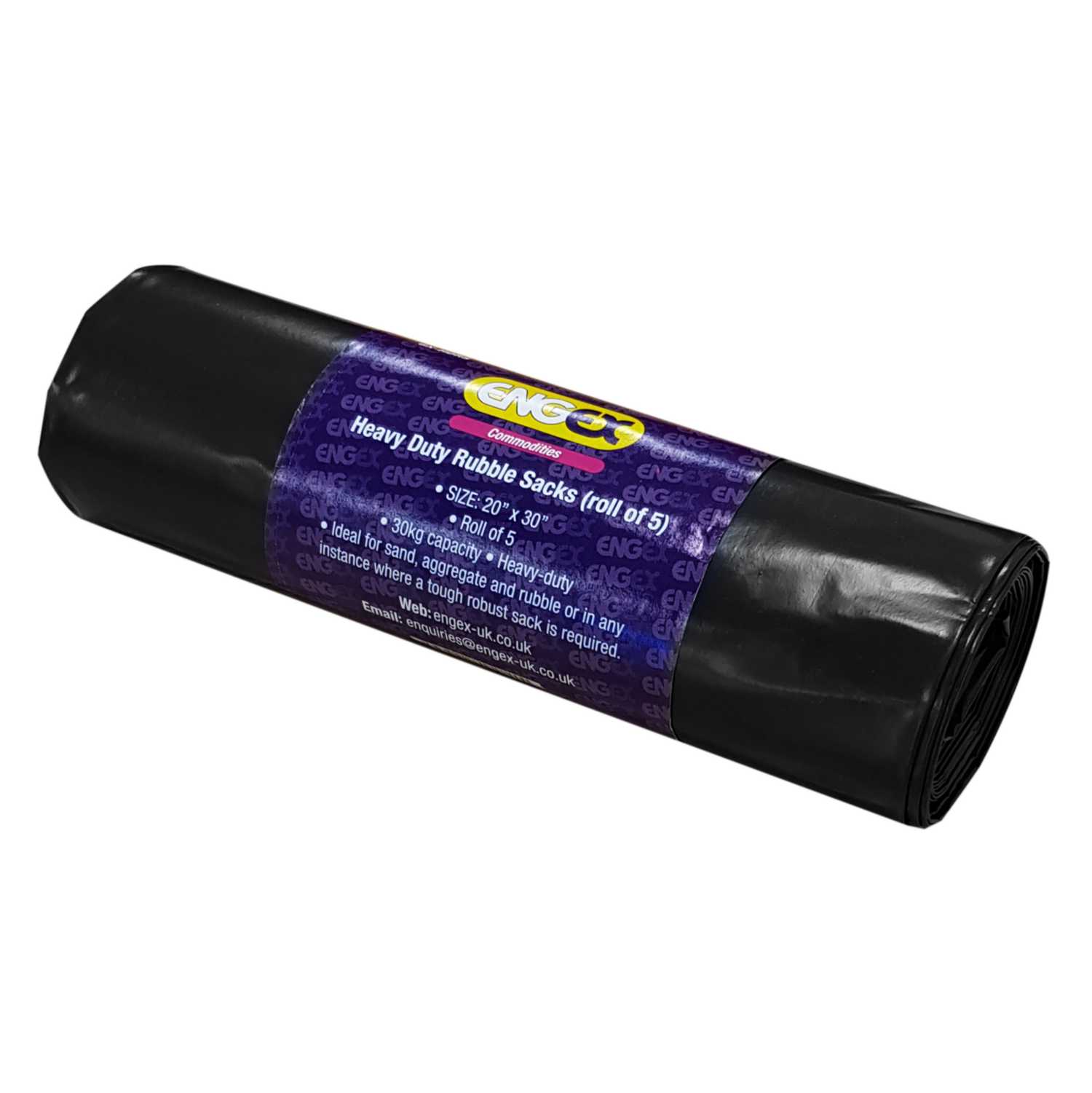 Engex 508mm x 762mm Heavy Duty Rubble Sacks (Roll of 5) (GX-HDRS) | CEF