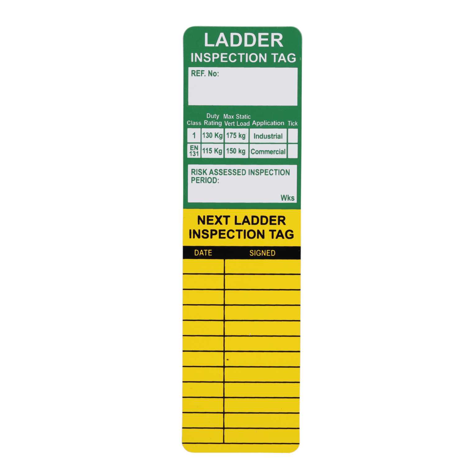 Engex Ladder Safety Tag Inserts (Pack of 10) (GX-LT10) | CEF