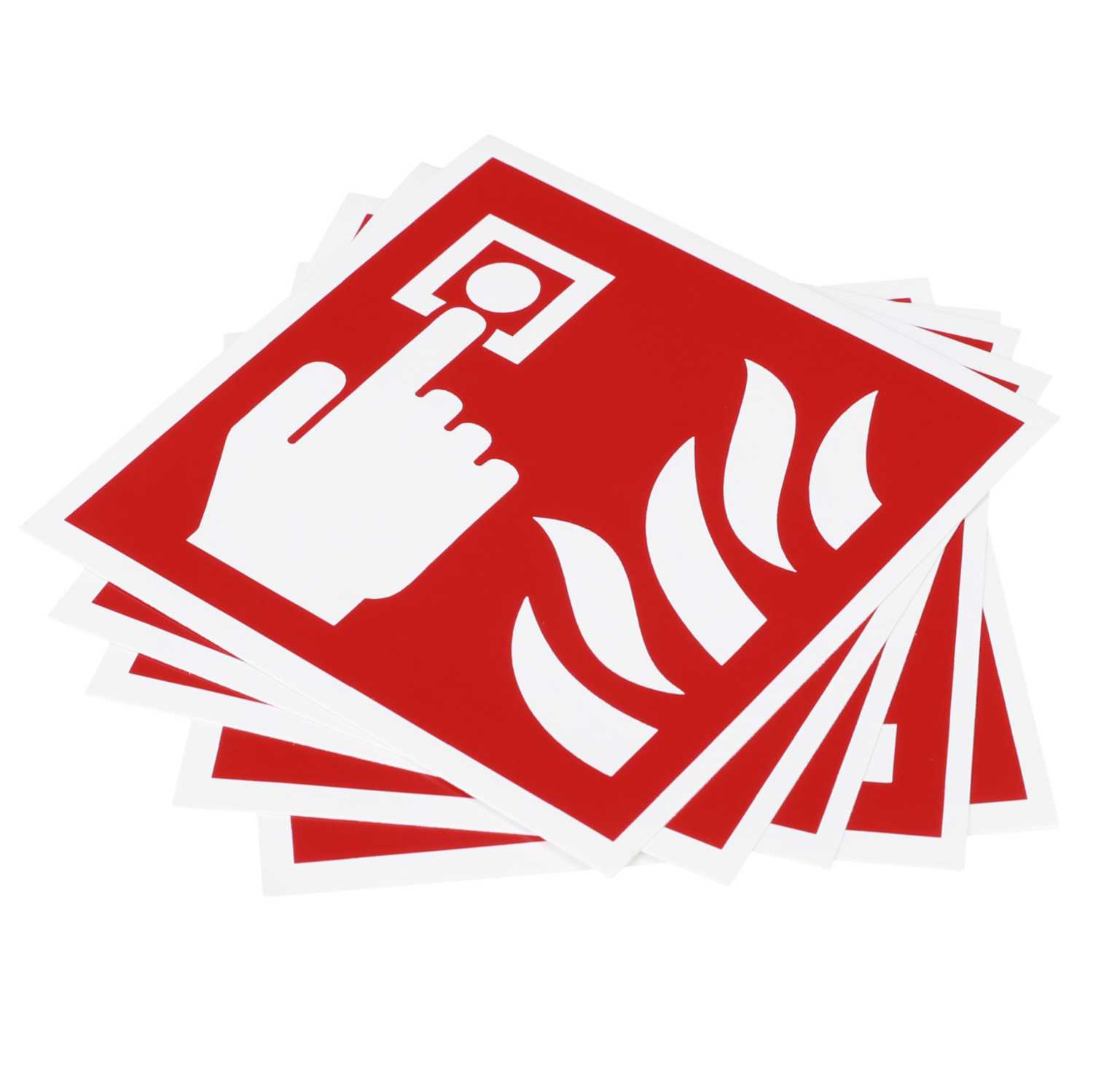 Engex Manual Call Point Self Adhesive Vinyl Sign (Pack of 5) (GX-MCP5S ...