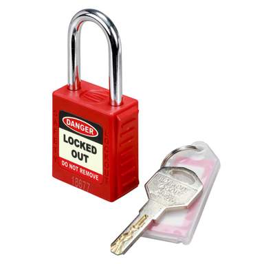Engex Red LOTO Safety Padlock (Blister Packed) (GX-PLR) | CEF