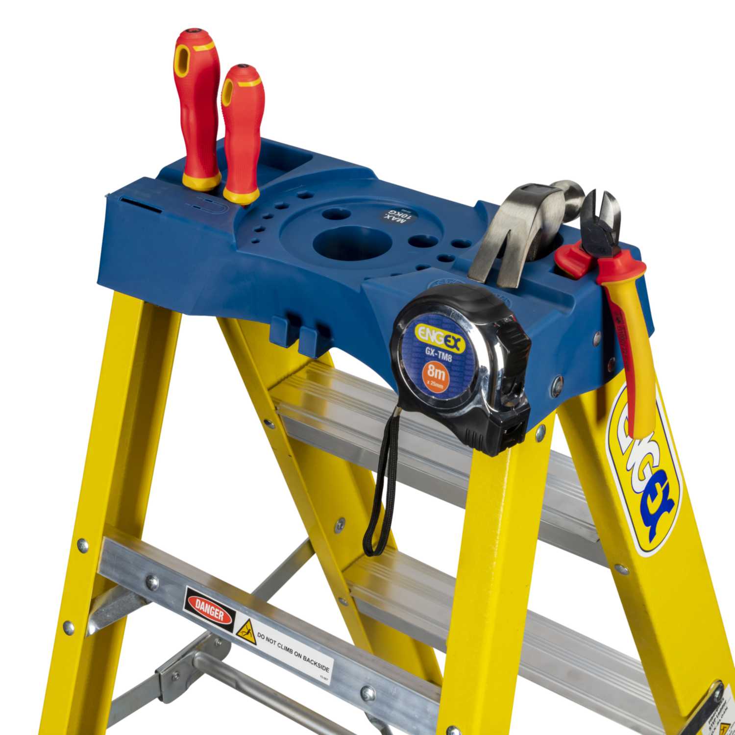 Engex 5 Tread Fibreglass Stepladder with Tool Tray (GX-SL05N) | CEF