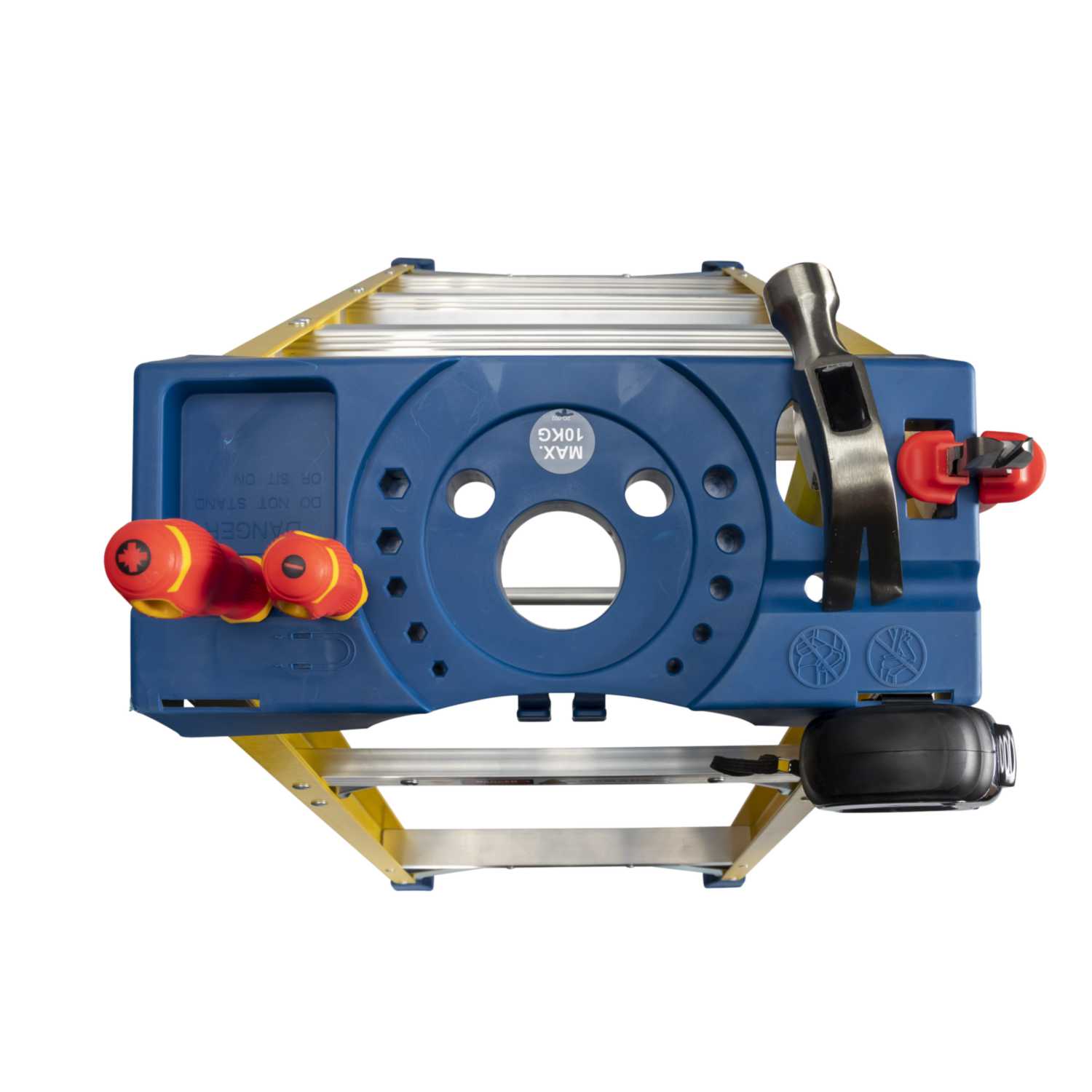 Engex 10 Tread Fibreglass Stepladder with Tool Tray (GX-SL10N) | CEF