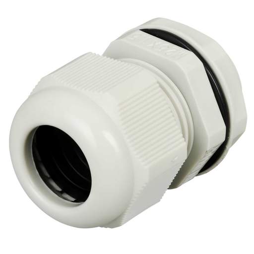 Engex 25mm IP68 Nylon Compression Gland with Locknut Grey (Pack of 10 ...