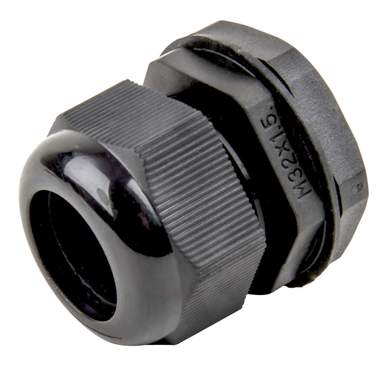 Engex 32mm IP68 Nylon Compression Gland with Locknut Black (Pack of 10 ...