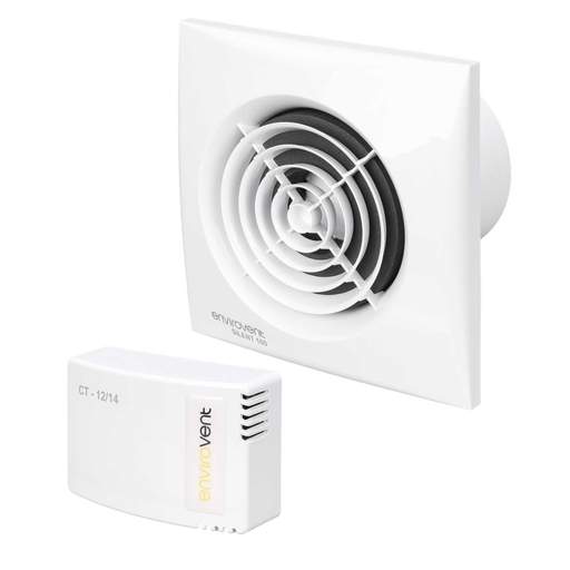 Envirovent Silent 100 100mm 4" SELV Standard Fan (SIL100S12V) | CEF