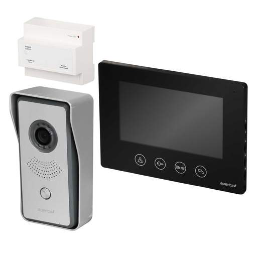 ESP Aperta Colour Video Door Entry System with Black Monitor (APKITBLK ...