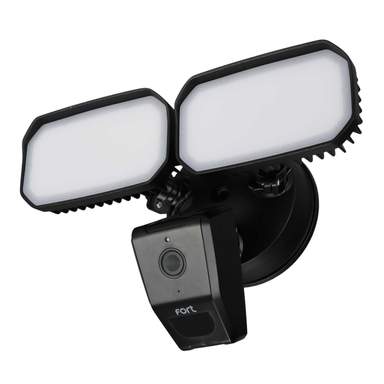 ESP Fort Wi-Fi Smart Security Camera with Twin LED Flood Lights Black ...