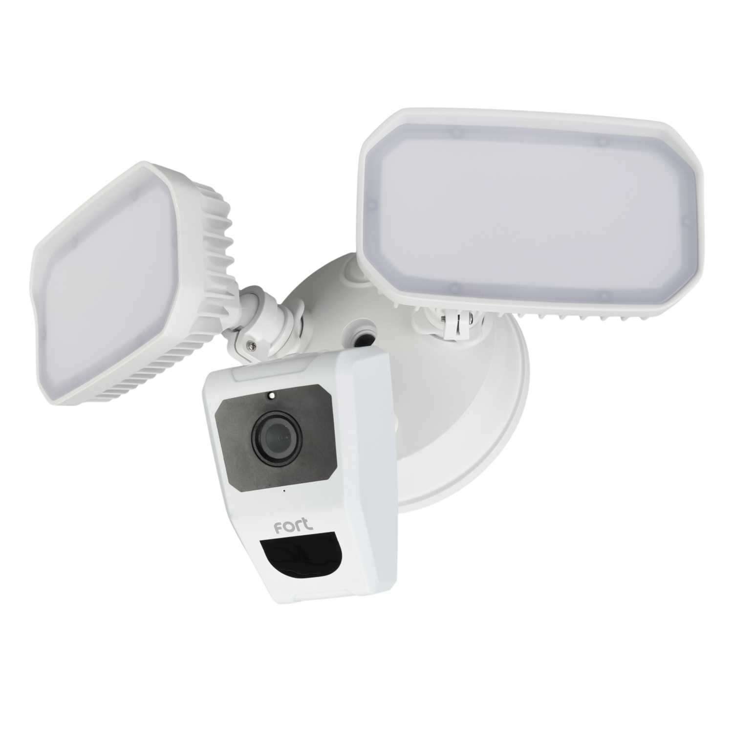 ESP Fort Wi-Fi Smart Security Camera with Twin LED Flood Lights White ...