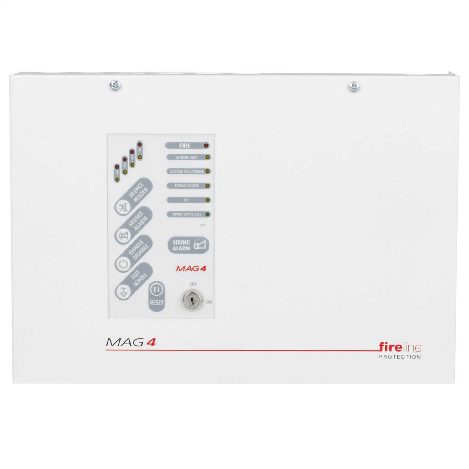 ESP 4 Zone Conventional Metal Fire Panel (MAG4) | CEF