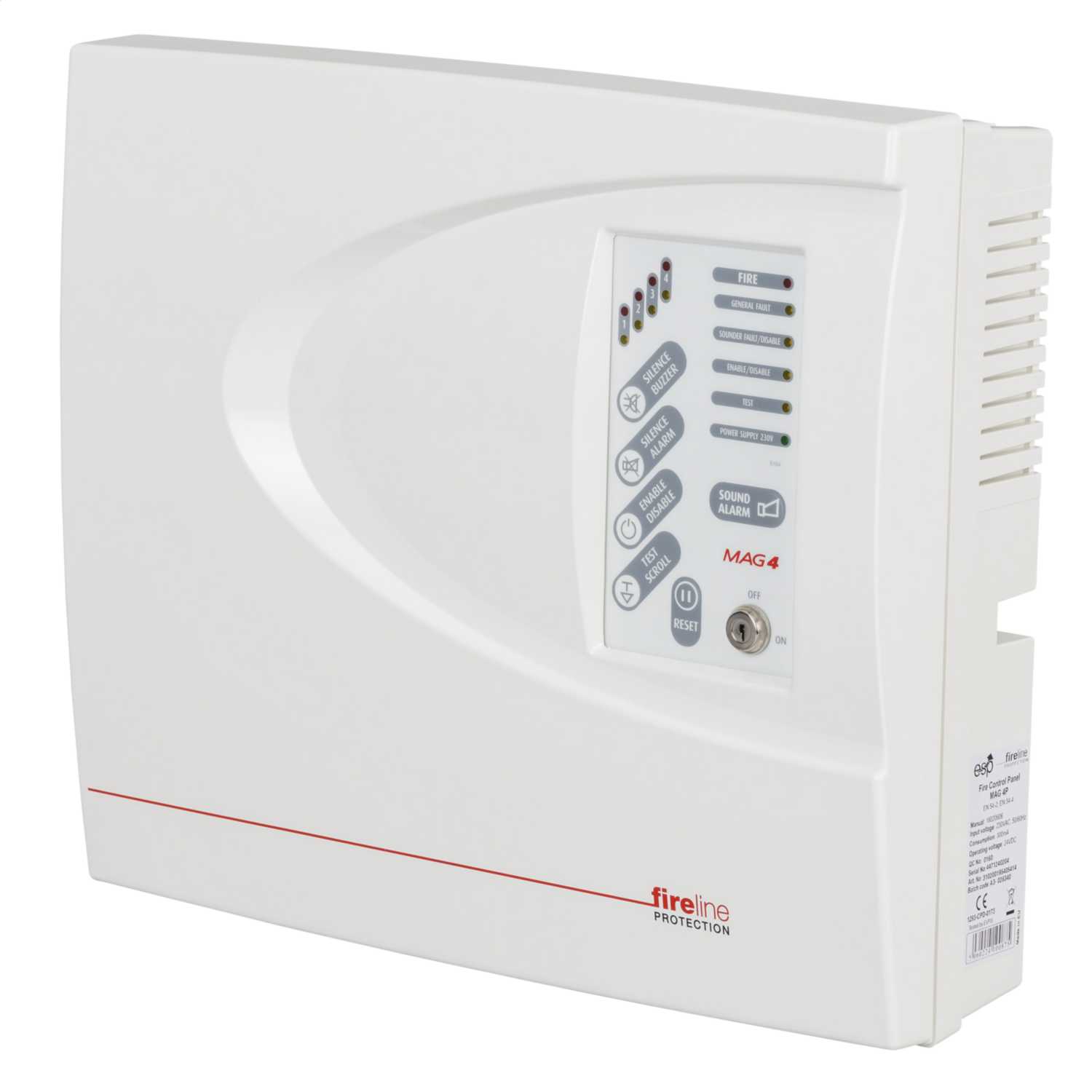 ESP 4 Zone Conventional Fire Panel (MAG4P) | CEF