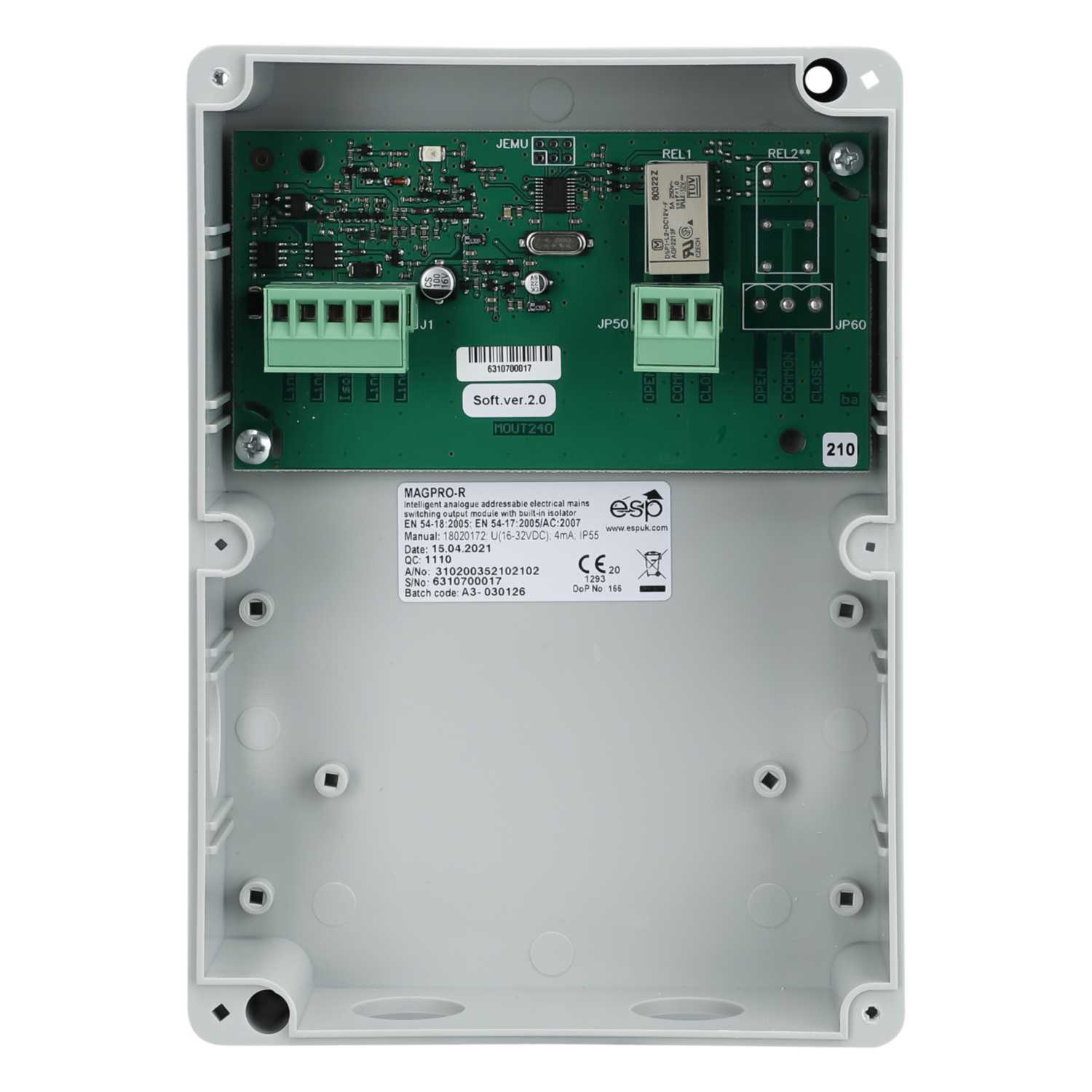 Magfire MAGPRO Mains Relay Output Module with Isolator (MAGPRO-R) | CEF