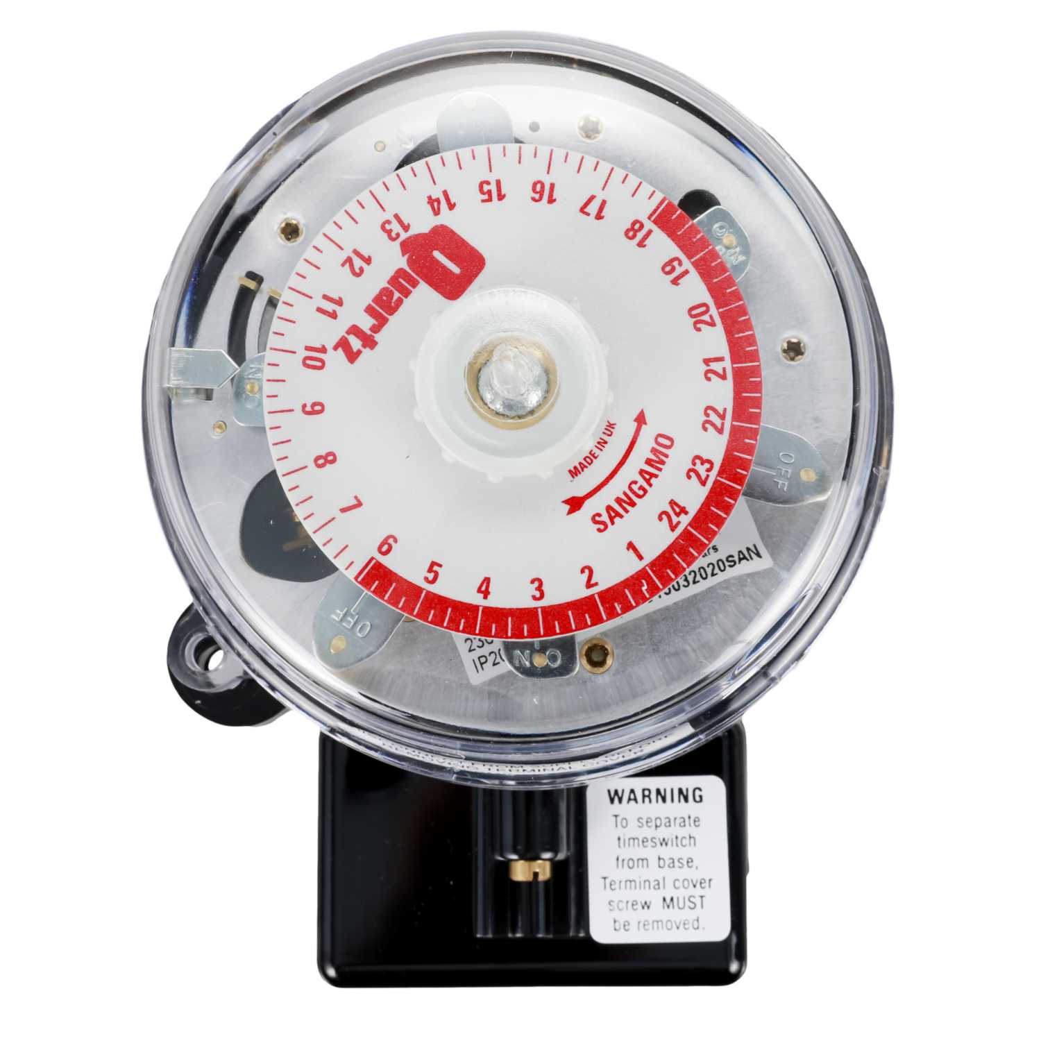Sangamo 20A 4 Pin 24 Hour Round Pattern Time Switch 3 On / Off (Q555.3 ...