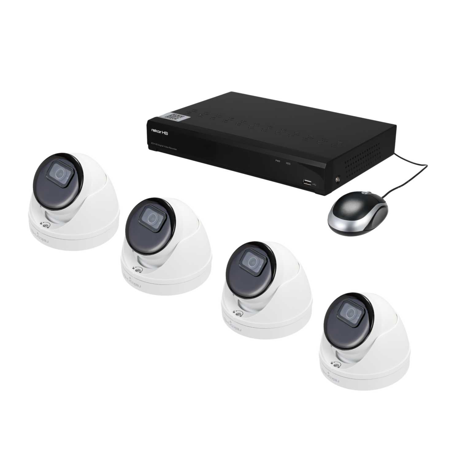 ESP 8 Channel 4 x White 3.6mm Dome Camera 2MP HD 4TB CCTV Kit ...