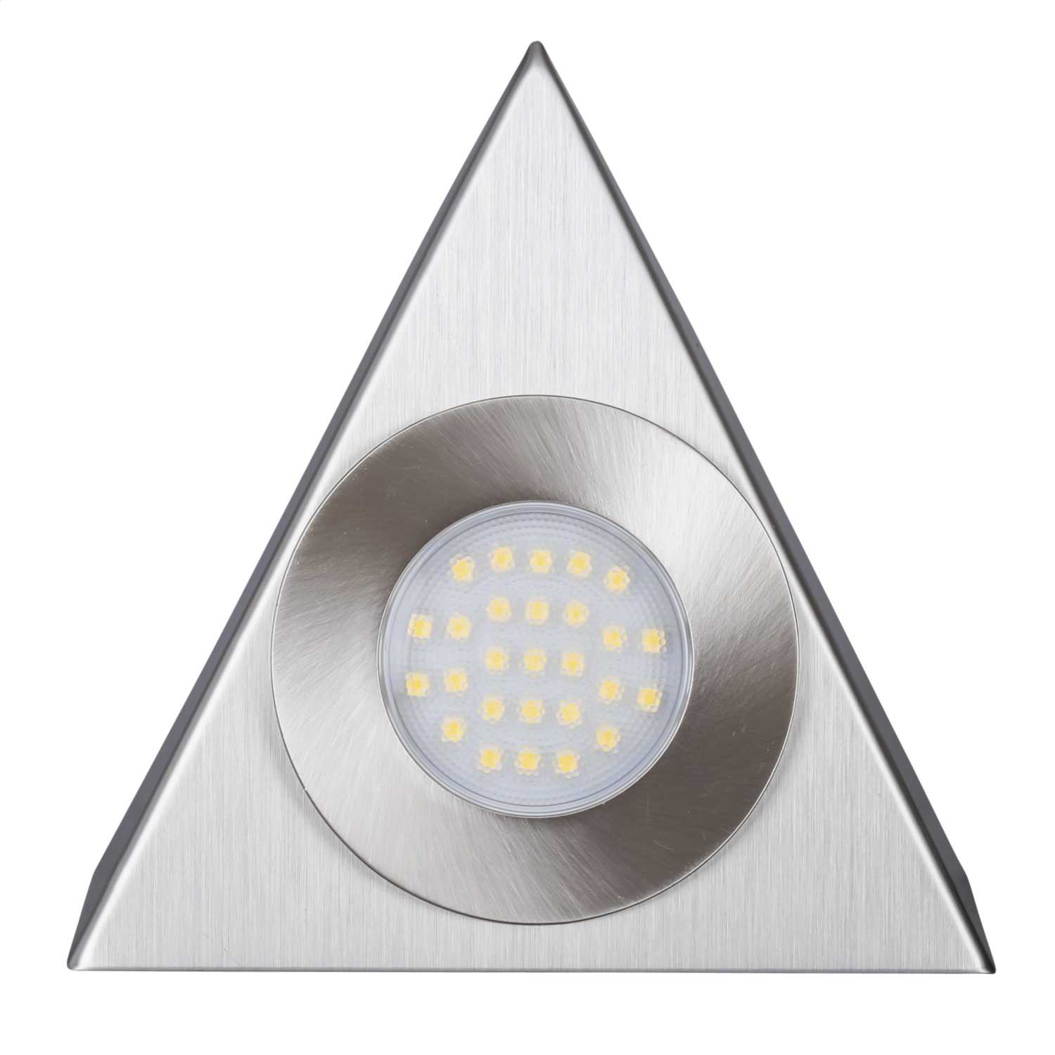 Eterna 1.7W LED Triangle Cabinet Light Brushed Nickel 3000K (CLEDTRI) | CEF