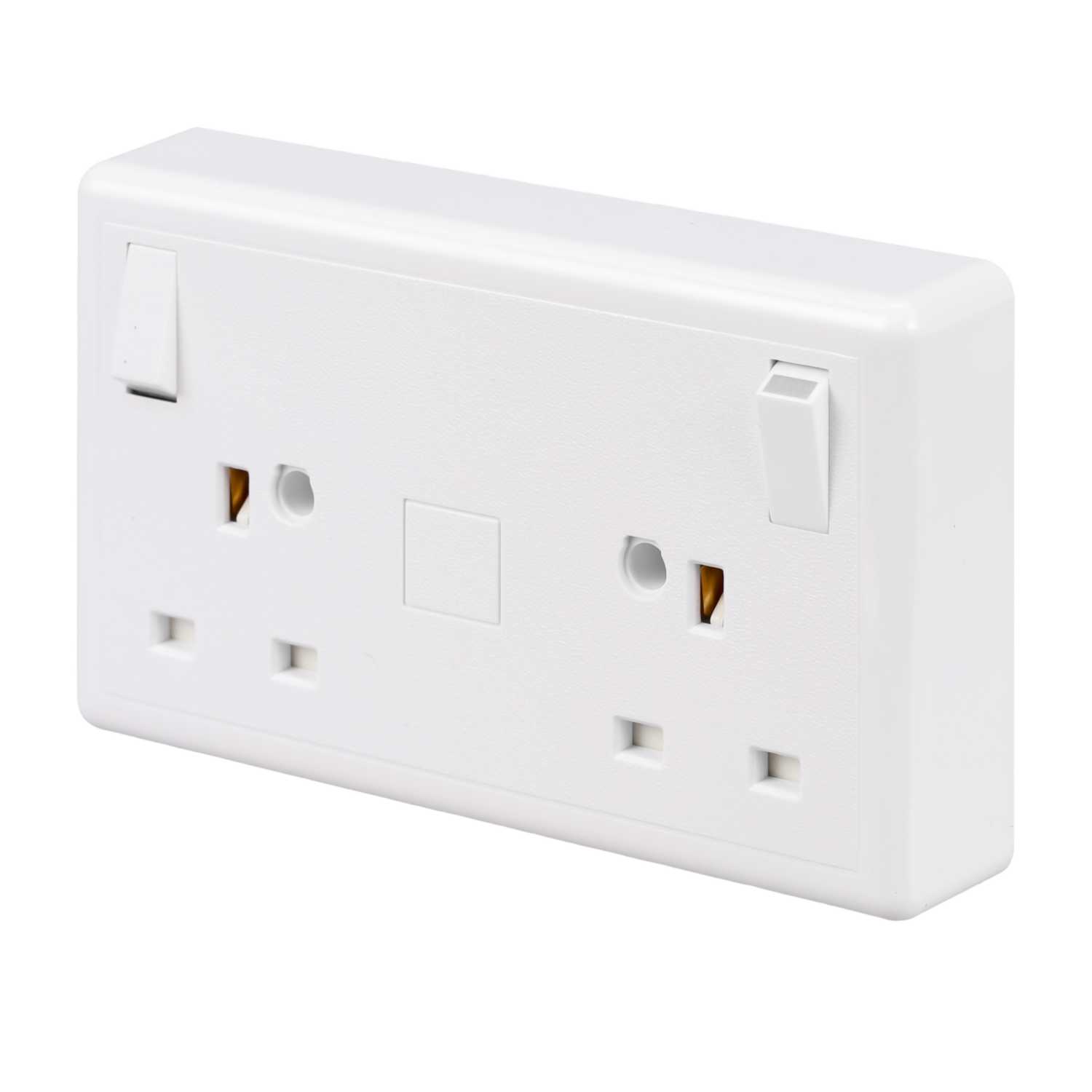 Eterna 13A 1 to 2 Gang Switched Converter Socket White (CONVERT2) | CEF