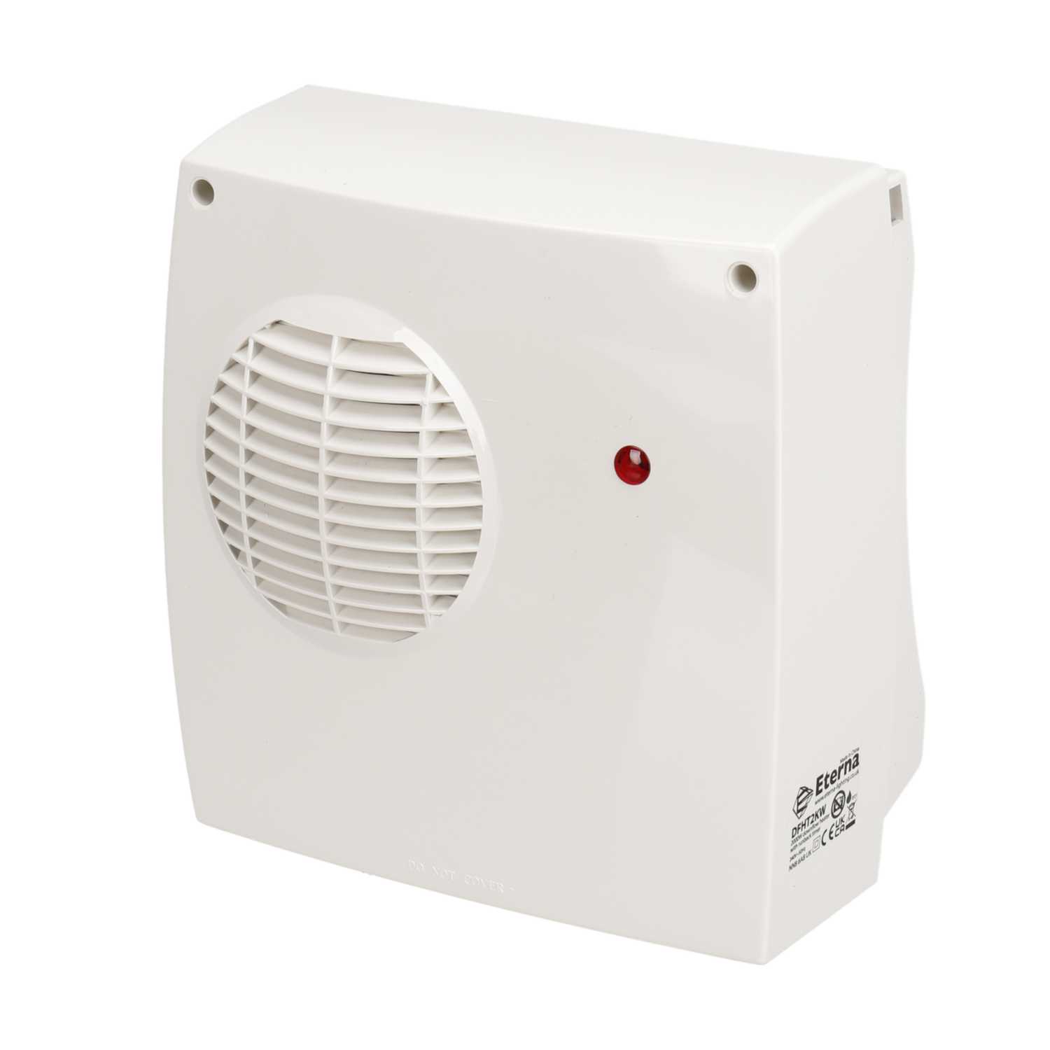 Eterna 2kW Adjustable Downflow Heater with Runback Timer White (DFHT2KW) | CEF