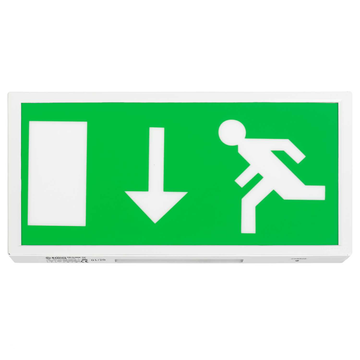 Eterna 5.2W LED Slim Maintained Emergency Exit Box (EBLSLIMM) | CEF