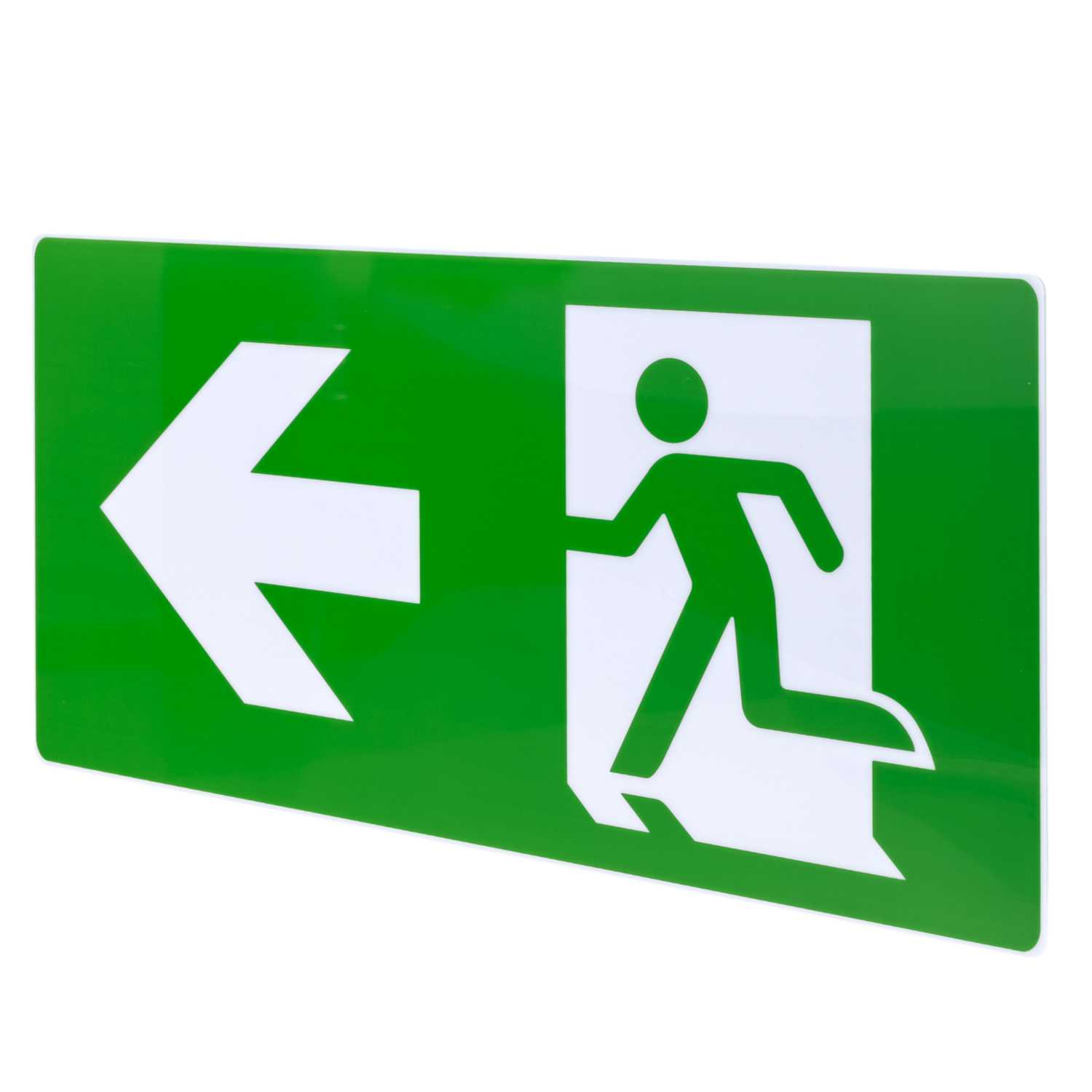 Eterna ISO 7010 Left Arrow Legend for Exit Boxes (ISOEBLGDL) | CEF