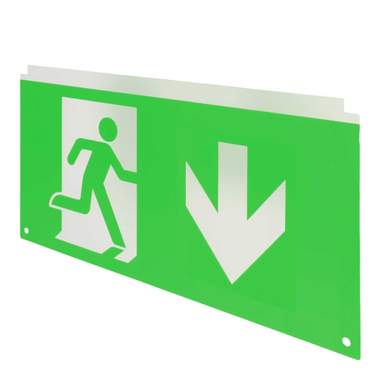 Eterna ISO 7010 Down Arrow Legend for EXITMMO Exit Sign (ISOMMOD) | CEF
