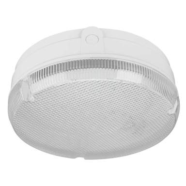 Eterna 9W - 18W LED Tri-Colour Emergency Circular Bulkhead White / Prismatic (PRCIREM3) | CEF
