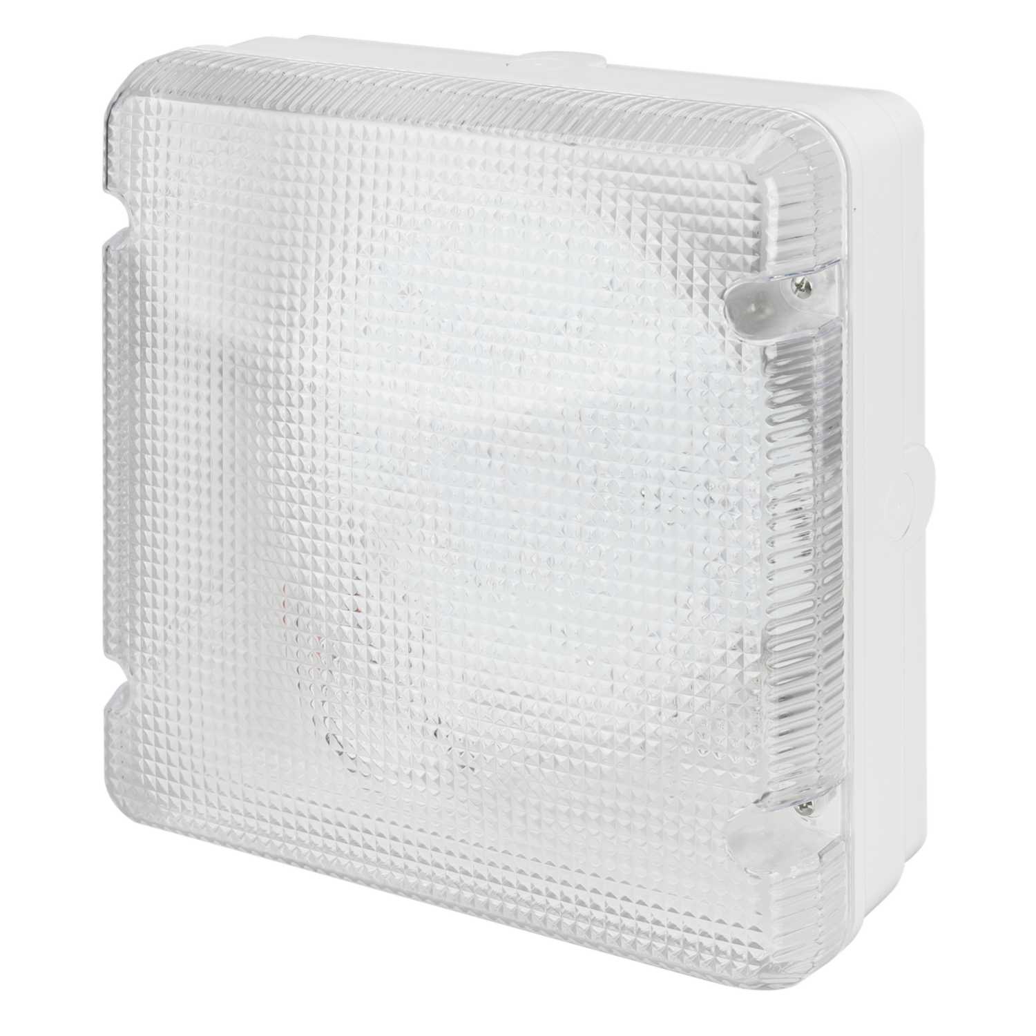 Eterna 9W - 18W LED Tri-Colour Square Bulkhead White / Prismatic ...