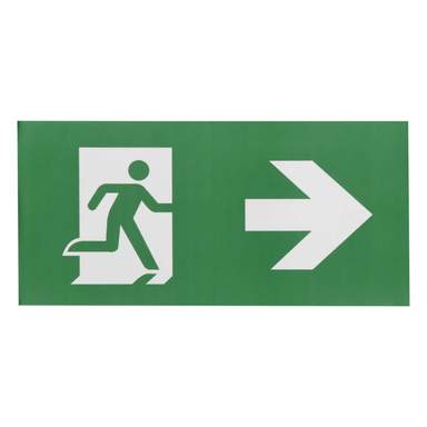 Eterna 4W LED Maintained Emergency Self Test Bulkhead with ISO 7010 ...