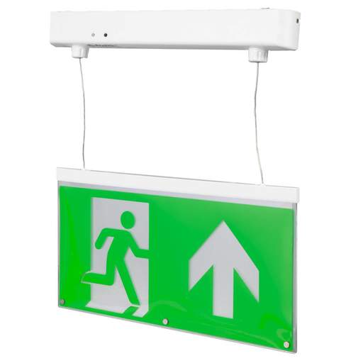 Eterna 2.3W LED Emergency Droplight with Auto Self Test and ISO 7010 Up ...