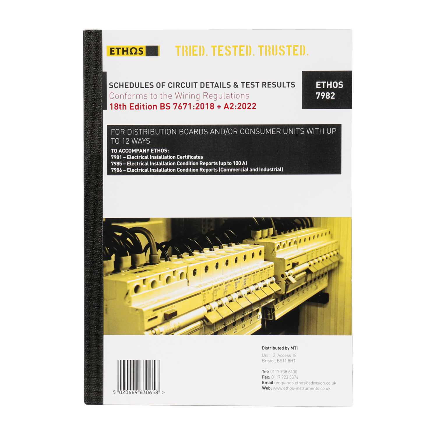 Ethos Schedule of Circuit Details and Test Results 12 Way Amendment 2 ...