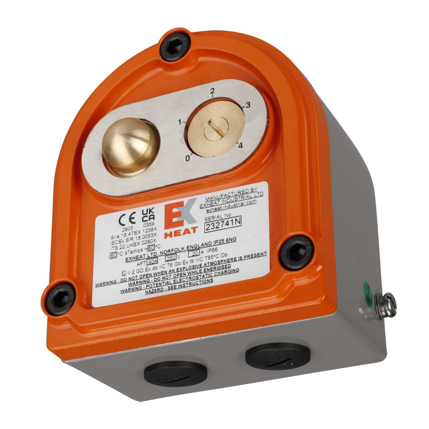 Exheat AFT 0 - 40°C Flameproof Air / Process Sensing Thermostat (S96030040A) | CEF